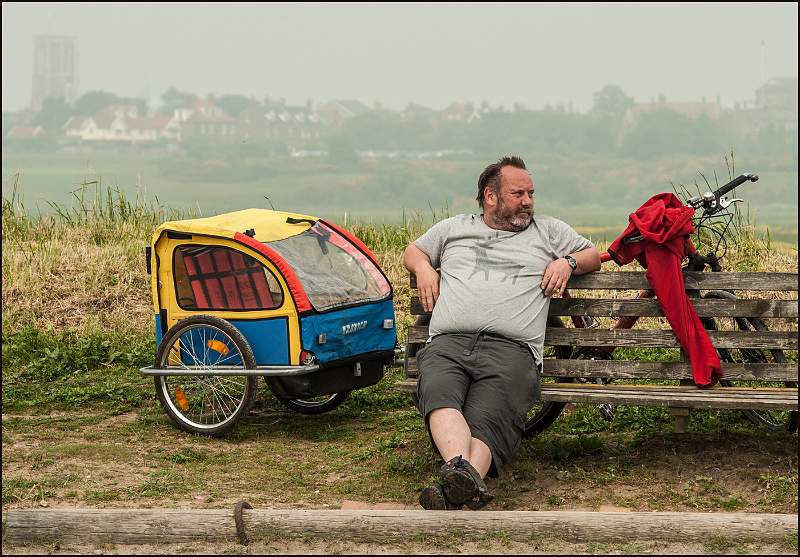 2014 Exhibition/Prints/Commended/Buggy man at Southwold